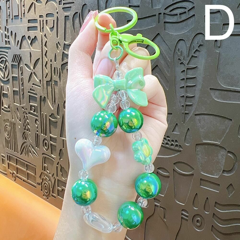 Брелок подвеска ремешок из бисера для телефона / ключей / сумки