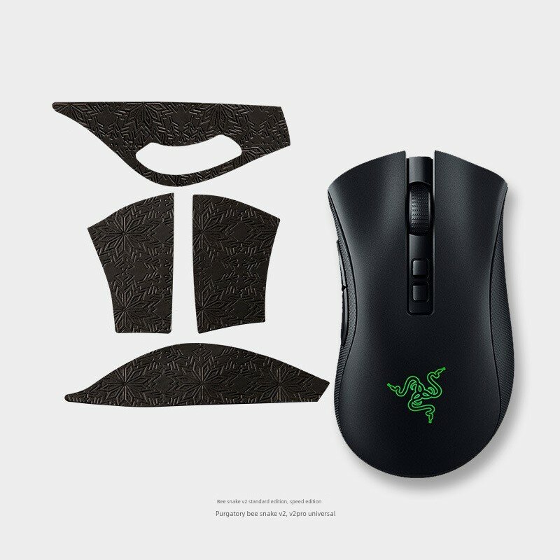 Противоскользящие наклейки Poison Viper v2pro подходят для боковых накладок мышей серии Razer Viper, а также для