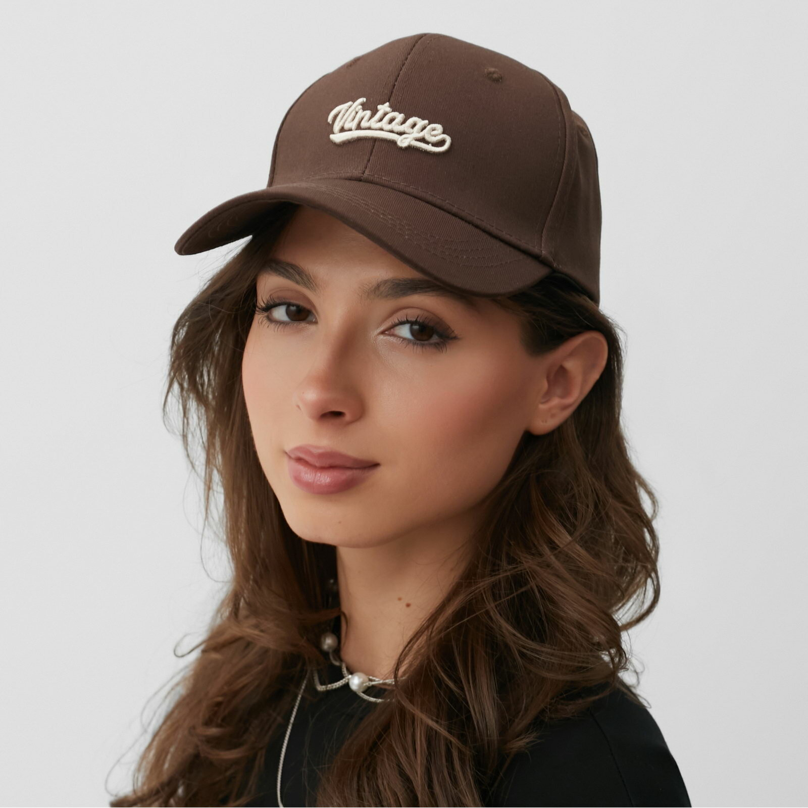 Кепка Minaku Vintage коричневая кепка для взрослых и детей