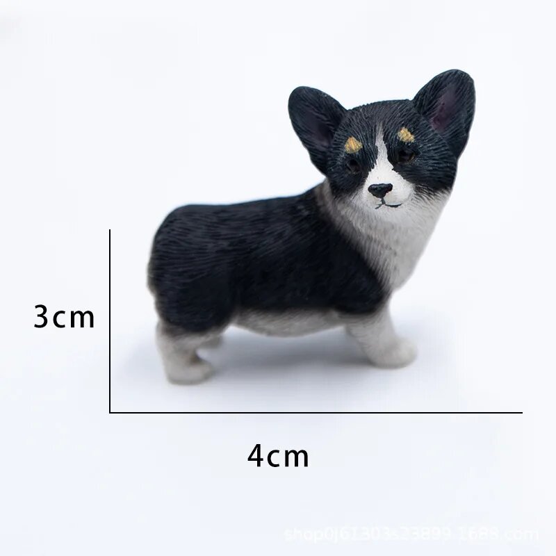 Мини-фигурка корги из смолы Lecau Kawaii Corgi-23