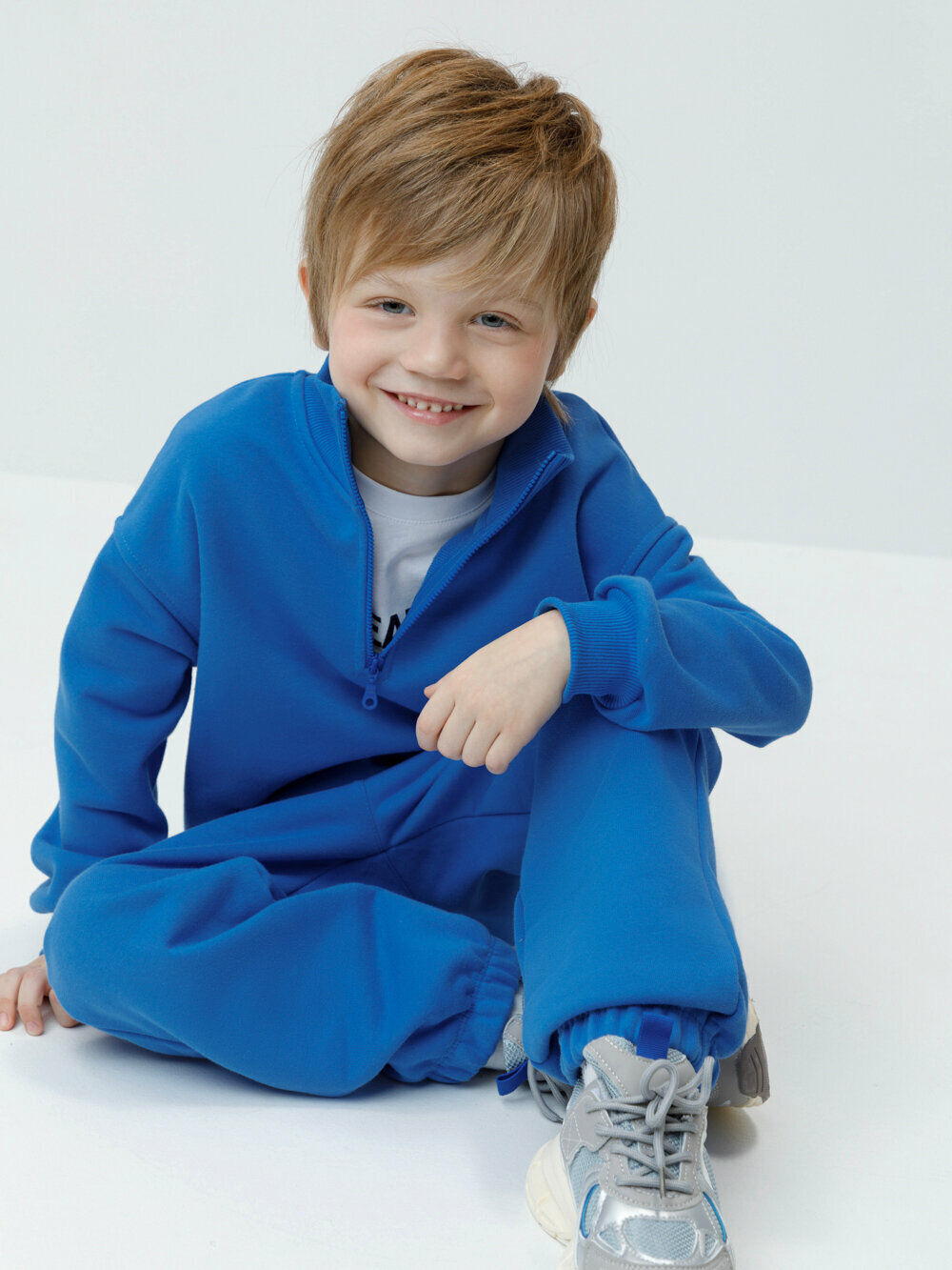 Джемпер хлопковая кофта без капюшона для мальчика