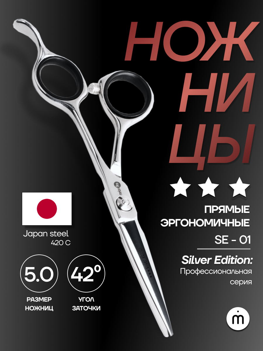 Ножницы парикмахерские профессиональные 5.0 для стрижки SE-01