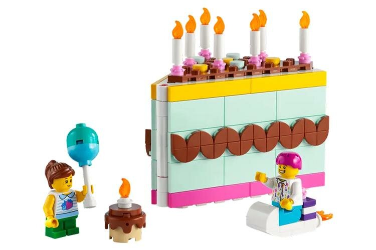 Конструктор унисекс LEGO Тортовый кусочек для дня рождения 40641, артикул 5760019