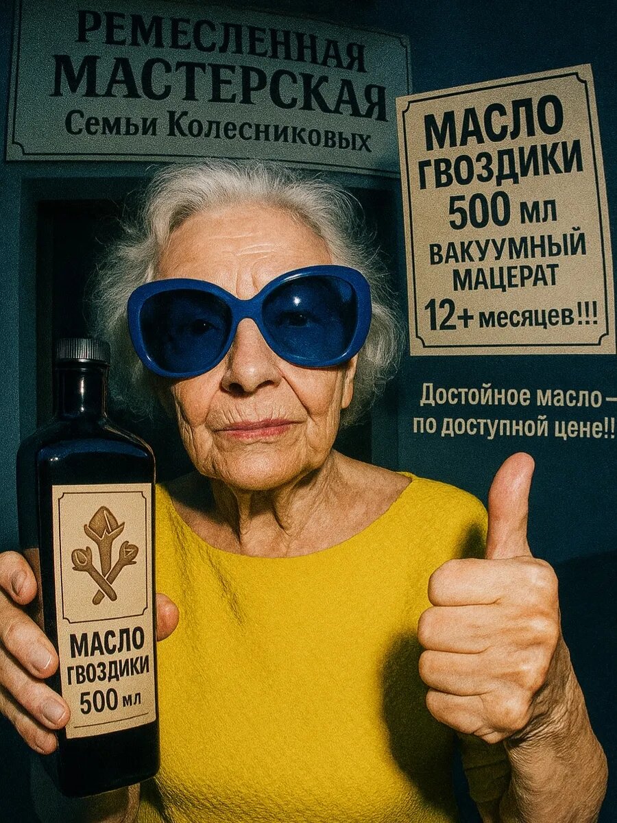 Масло гвоздики - мацерат 500 мл.