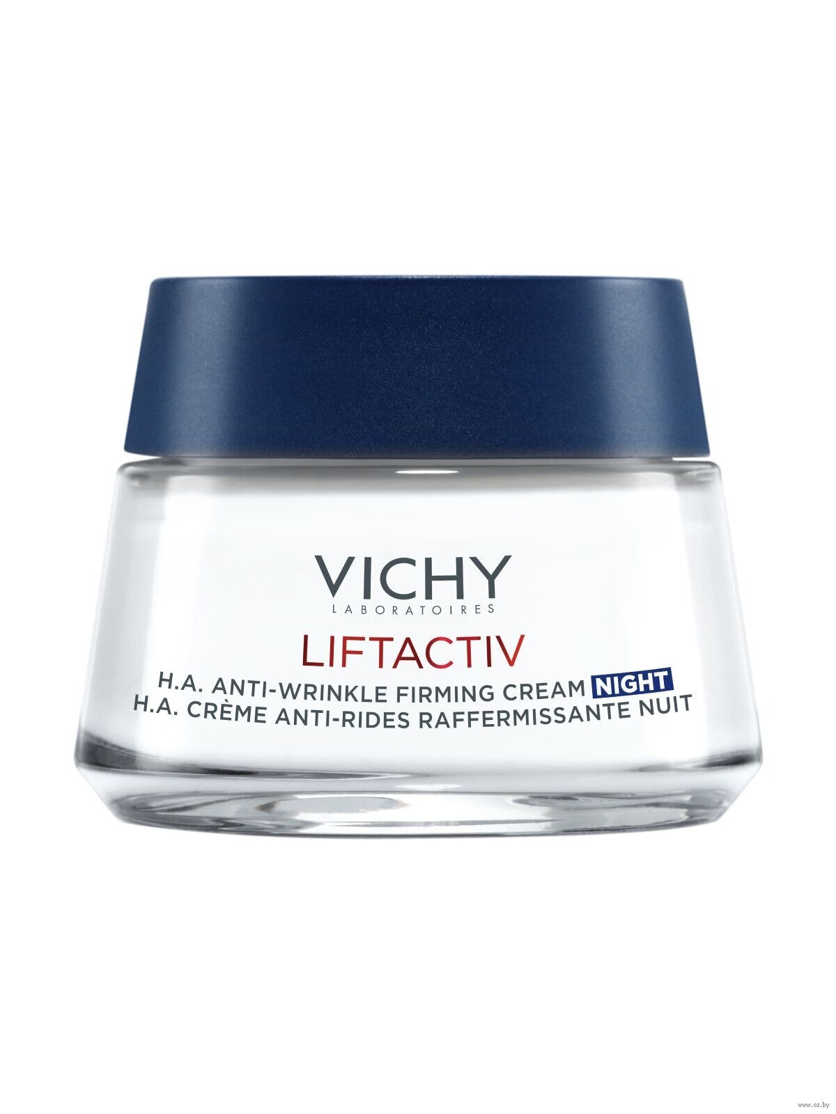Vichy Liftactiv Hyaluronic Ночной антивозрастной крем-уход для лица и шеи против морщин с витамином С и гиалуроновой кислотой, 50 мл