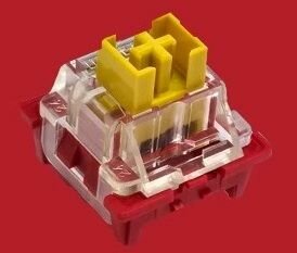 Переключатели свитчи VAL для механической клавиатуры, Красный/Желтый, 100шт