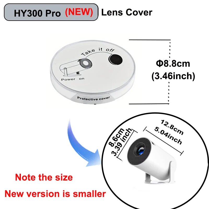 Защитная крышка для объектива проектора HY300PRO DITONG HY300ProNEW cover