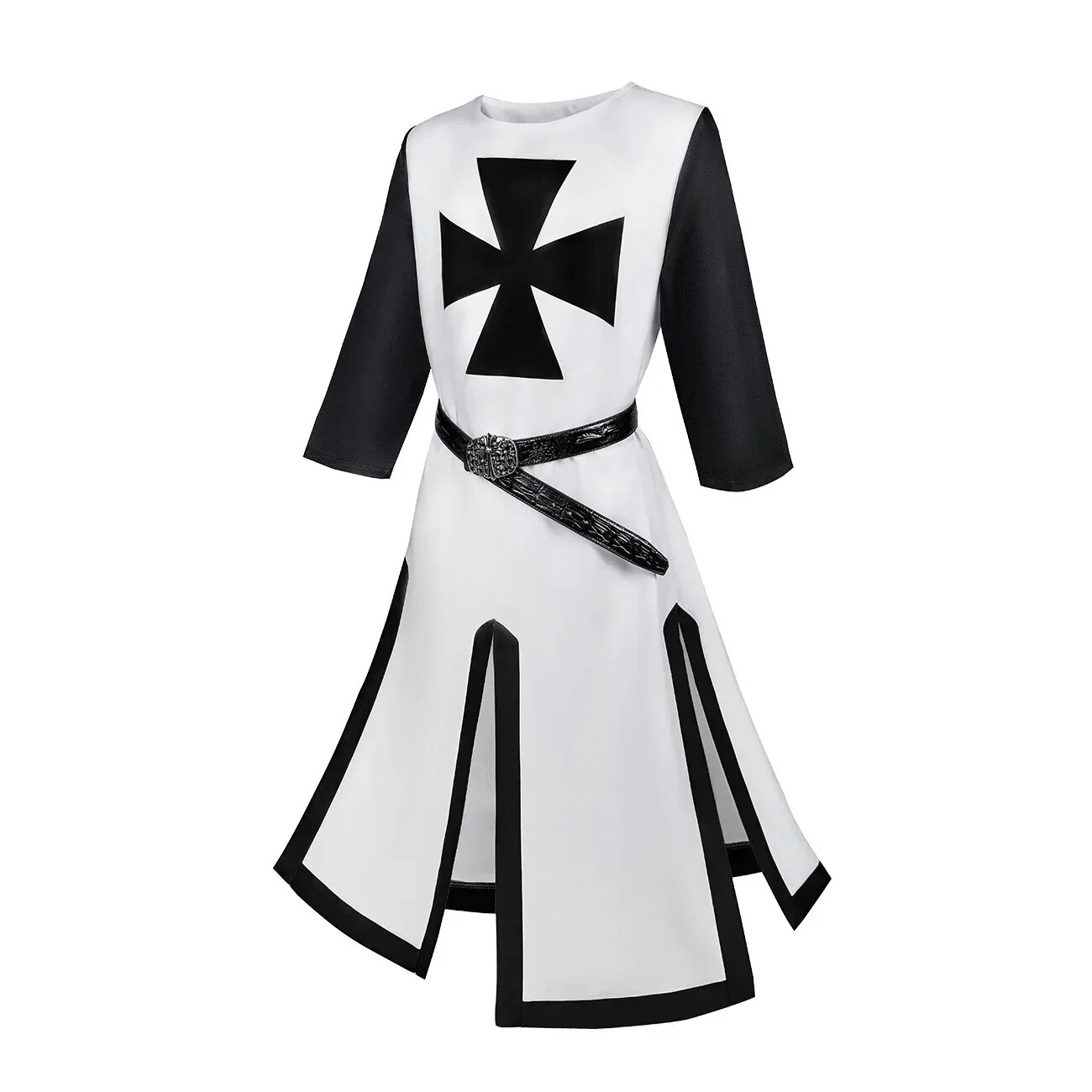 Мужская средневековая туника рыцаря Тамплиеров Mikuru 4XL, Long Sleeve no belt