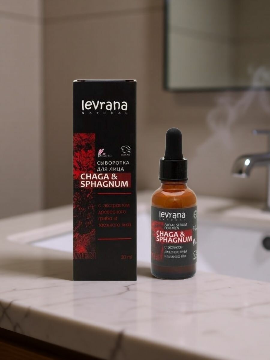 Levrana, Сыворотка для лица "Чага и сфагнум", 30мл