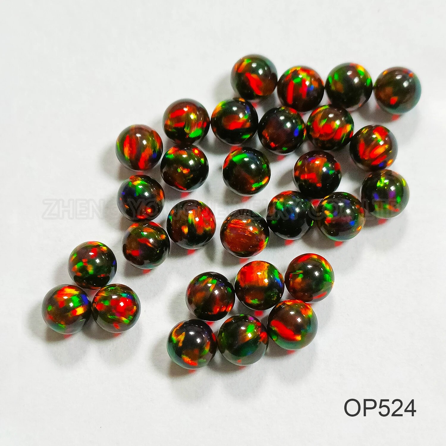 20/50 шт желейные бусины для браслета, синтетические бусины из 3mm--50 pieces, OP524--full hole