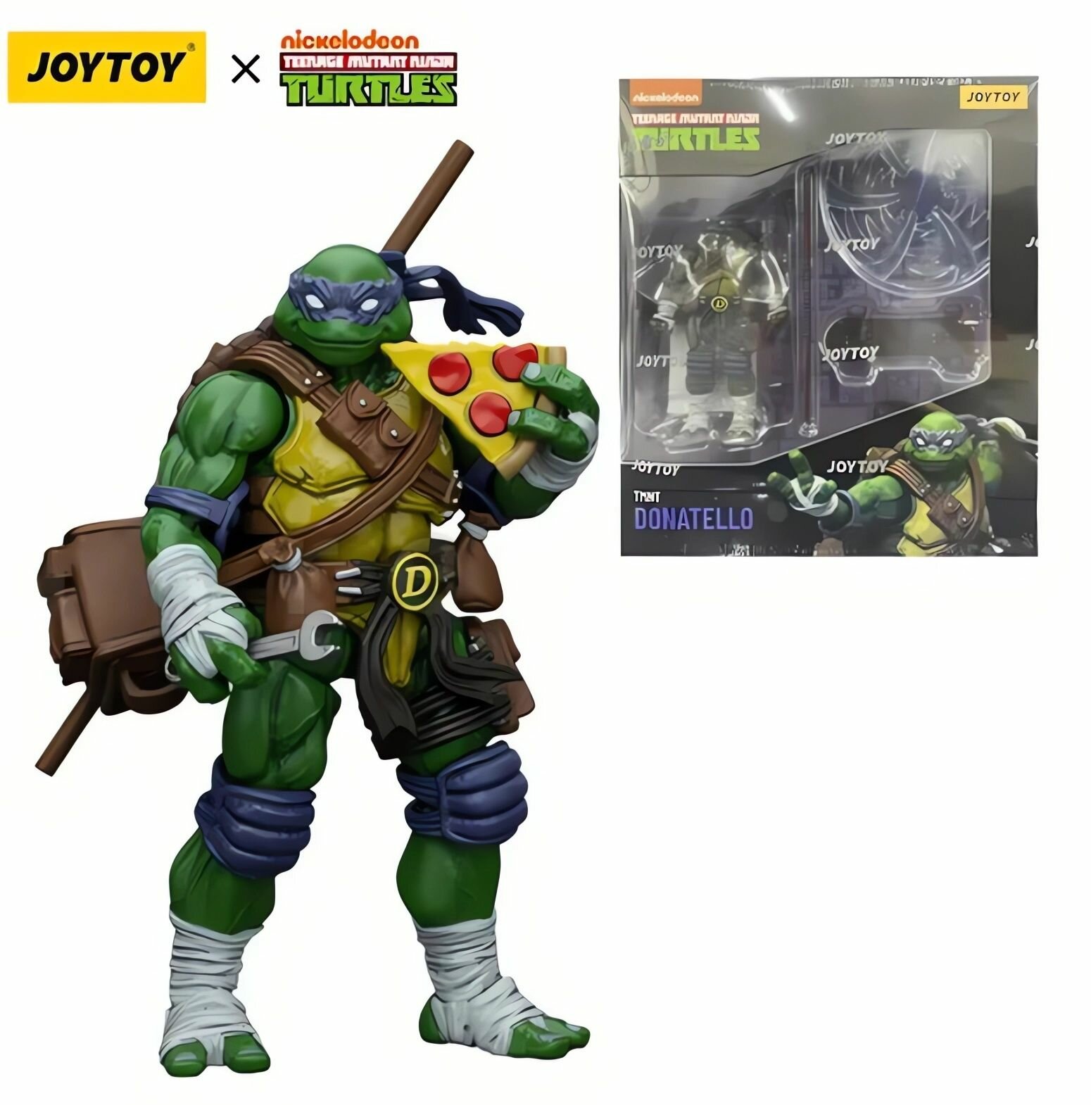 Коллекционная фигурка "JOYTOY" с аксессуарами "Донателло" ("Черепашки-ниндзя") TMNT