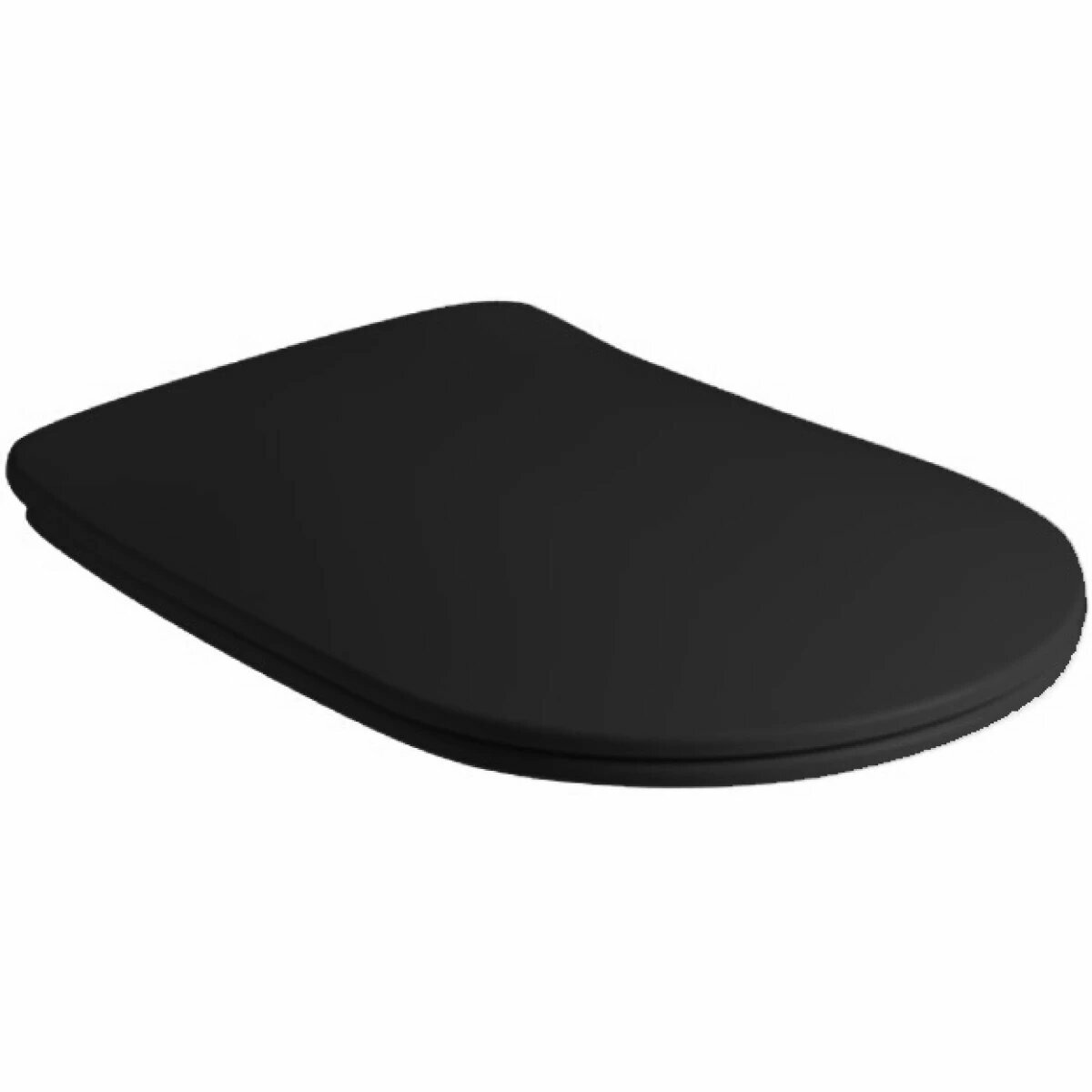 Крышка-сиденье для унитаза Kerasan Nolita 539131 Slim микролифт, черный матовый
