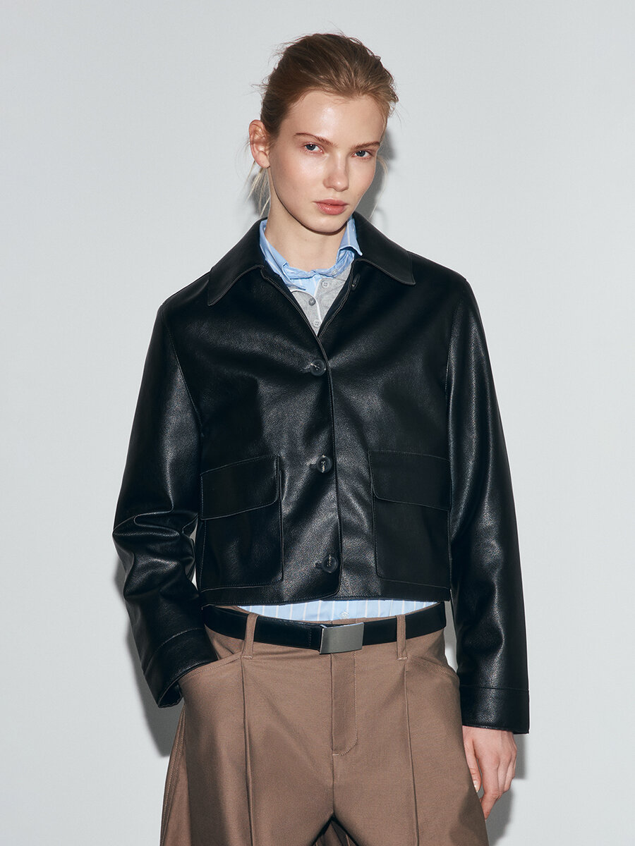 Куртка кожаная smart