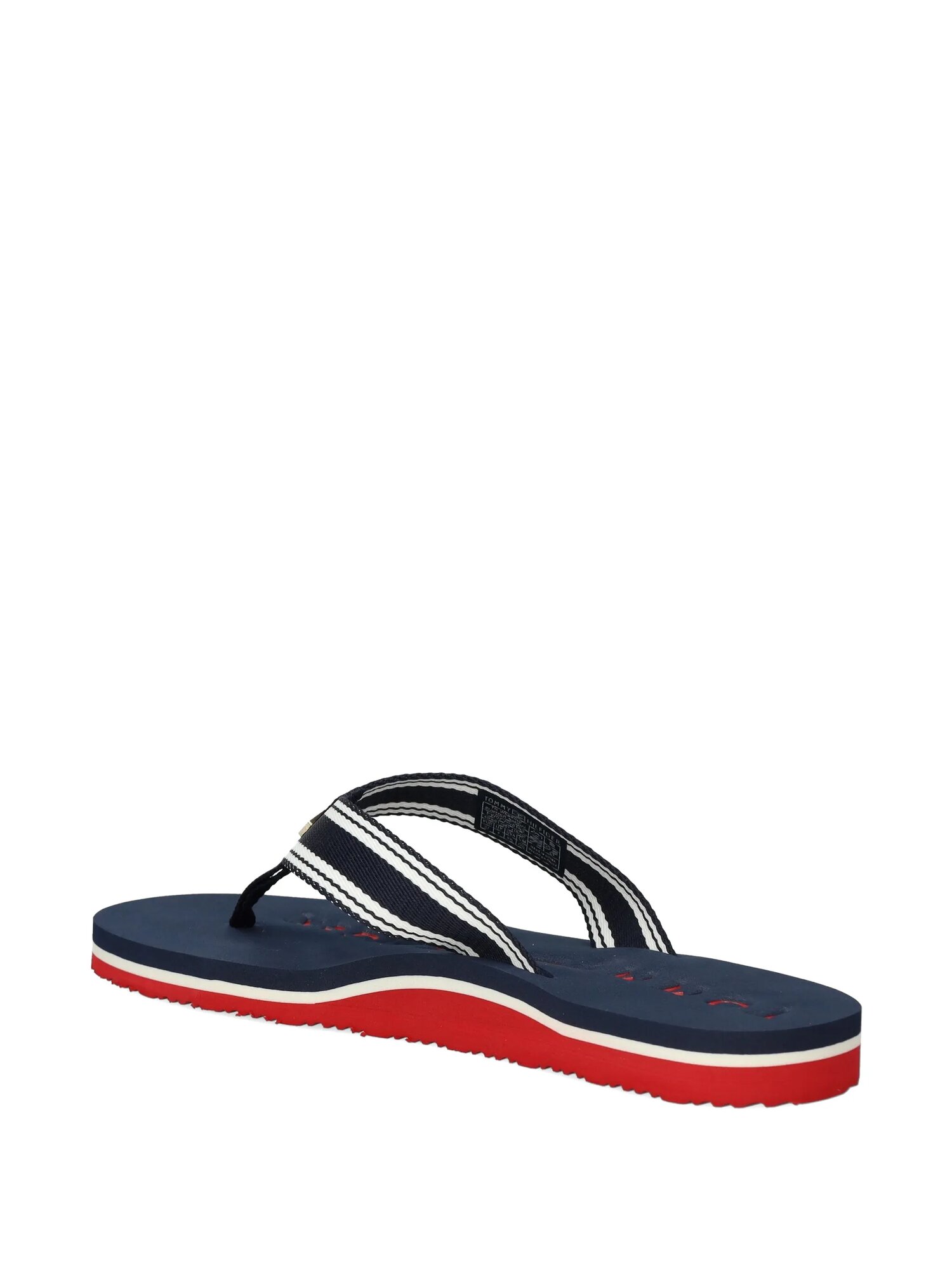 Шлёпанцы TOMMY HILFIGER Striped flip-flops, размер 41 EU, blue — фото 1