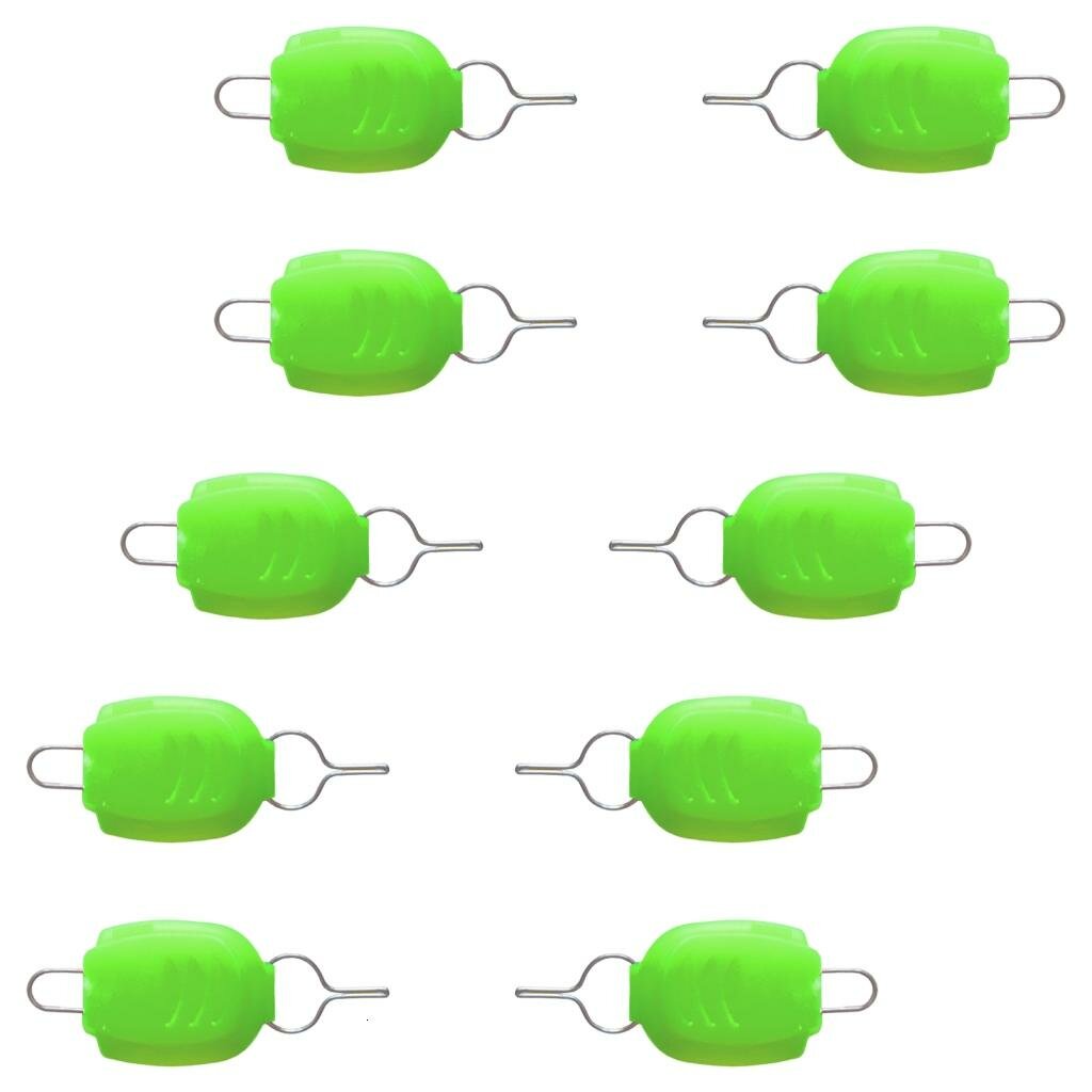 Держатель лески для катушки, 10 шт, Зеленый