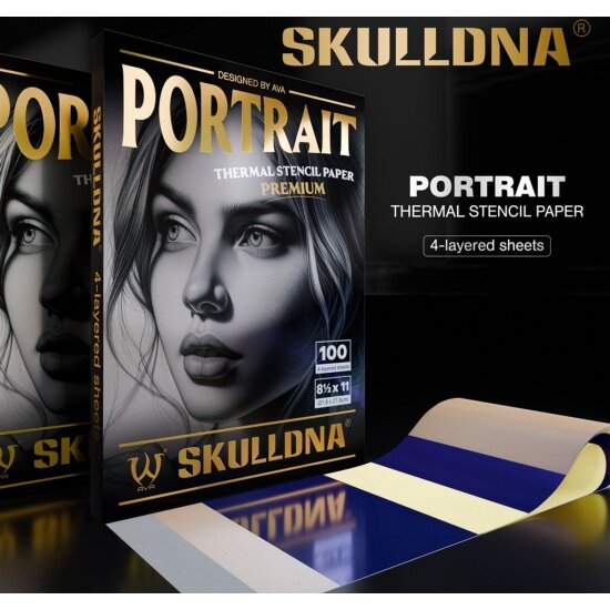 Трансферная бумага Ava Skull Dna Portrait Thermal