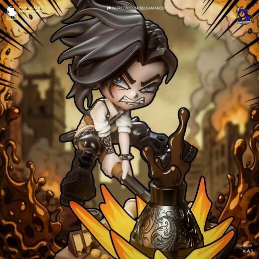 Сборная модель Chibi Mokka (Unbreadable), 123мм, 1/8 для покраски