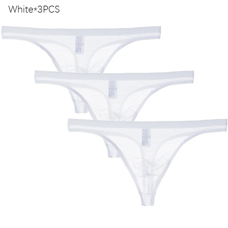Мужские стринги белые NURRASA, XL, Color: D White