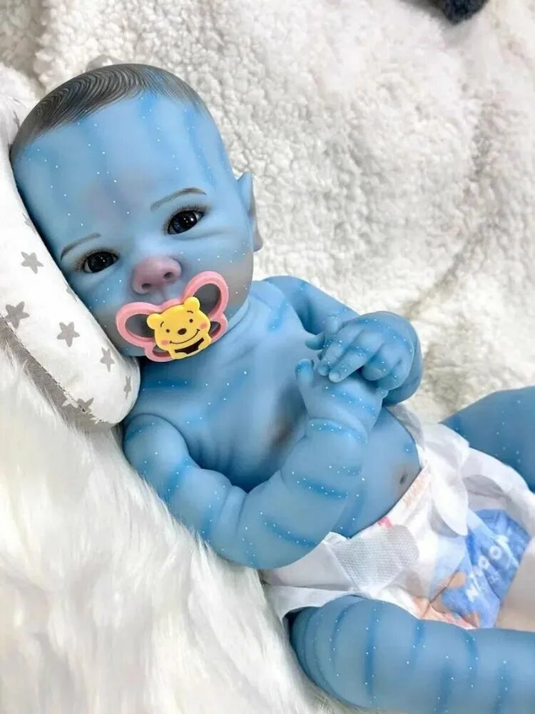 Кукла Avatar Blue Baby Doll Avatar Reborn Baby Doll Avatar Dolls Silicone Reborn Dolls Boy Girl Gift