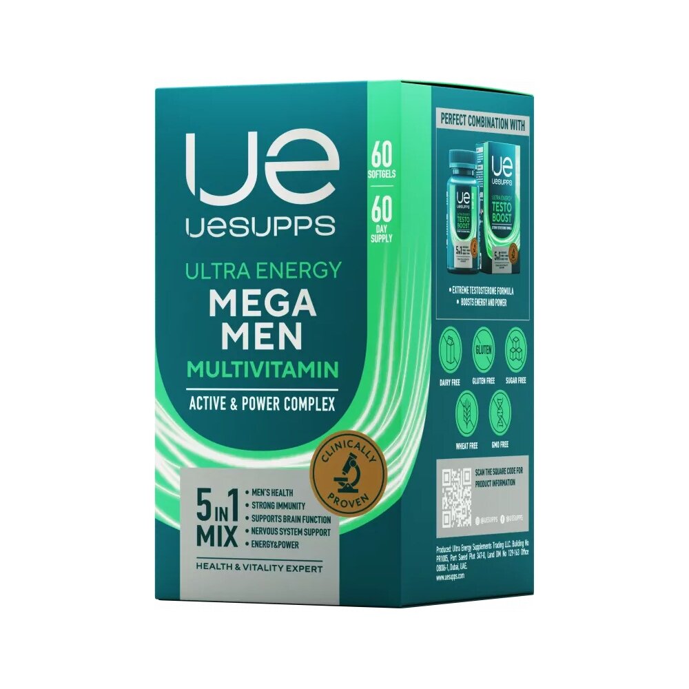 UEsupps Ultra Energy Men Multivitamin, 60 таблеток