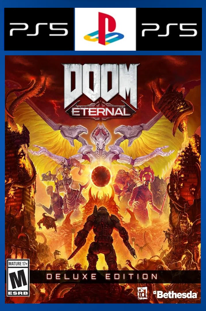 Игра Doom Eternal Deluxe Edition для PlayStation 5, Английский язык, Цифровая версия