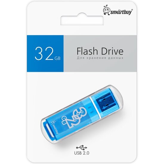 USB флешка Smartbuy 32Gb Glossy blue USB 2.0