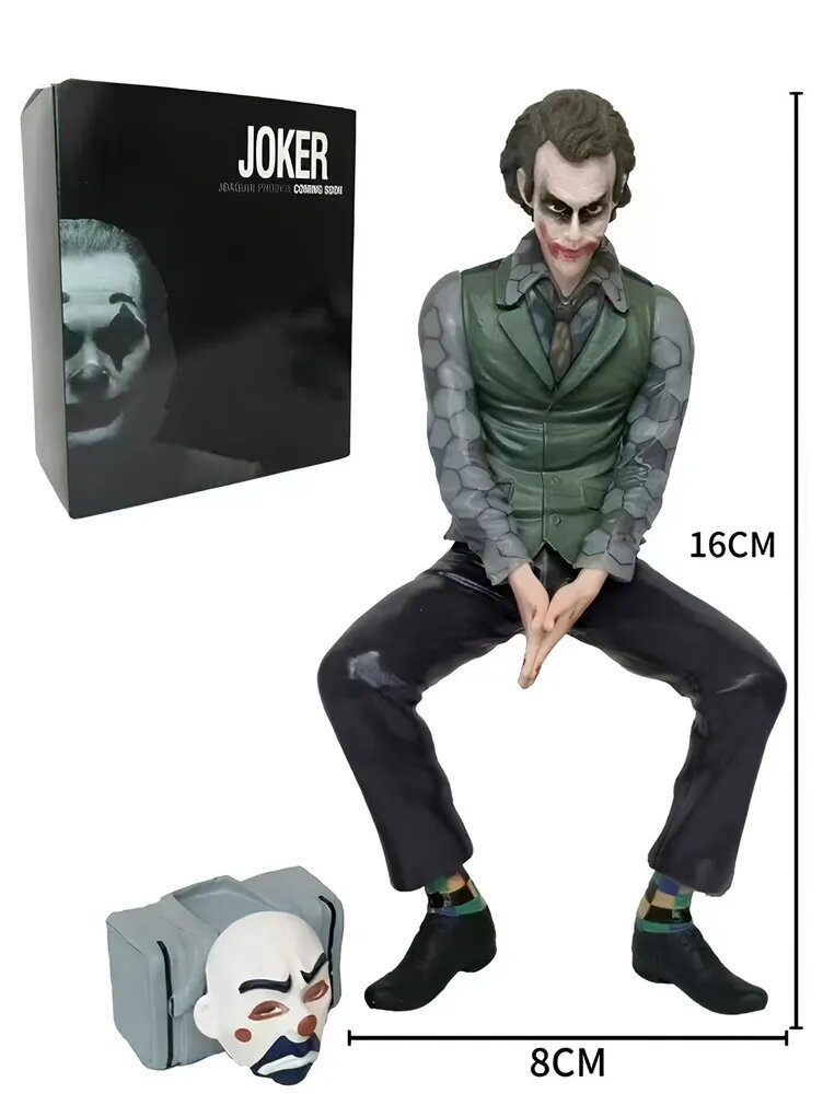 Фигурка Бэтмен Джокер темный рыцарь / Batman Joker The Dark Knight 16см коллекционная из ПВХ — фото 1