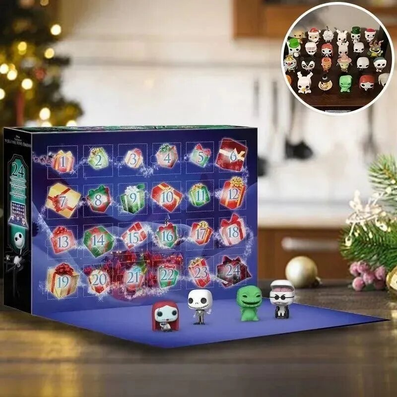 Funko Advent Calendar The Nightmare Before Christmas Подарочный набор игрушек 24шт Джек винил — фото 1