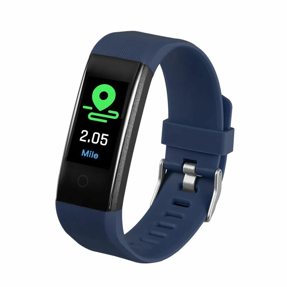Фитнес-браслет C1plus Умный браслет / водонепроницаемый Bluetooth для измерения частоты сердечных сокращений кровяное давление Многофункциональный спортивный браслет, черный
