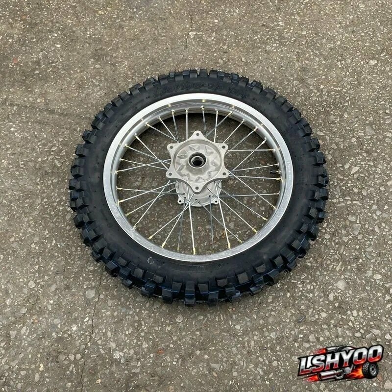 Заднее колесо в сборе для кроссового мотоцикла диск 2,15x18 шина 110/100-18 алюминиевый диск в наличии