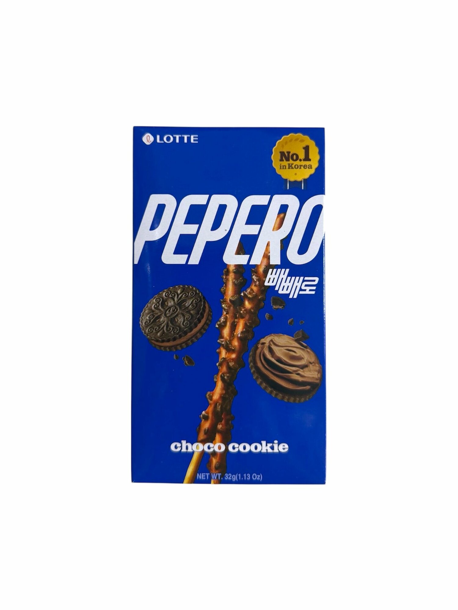 LOTTE Pepero Палочки бисквитные Чоко Куки 32 гр / синяя