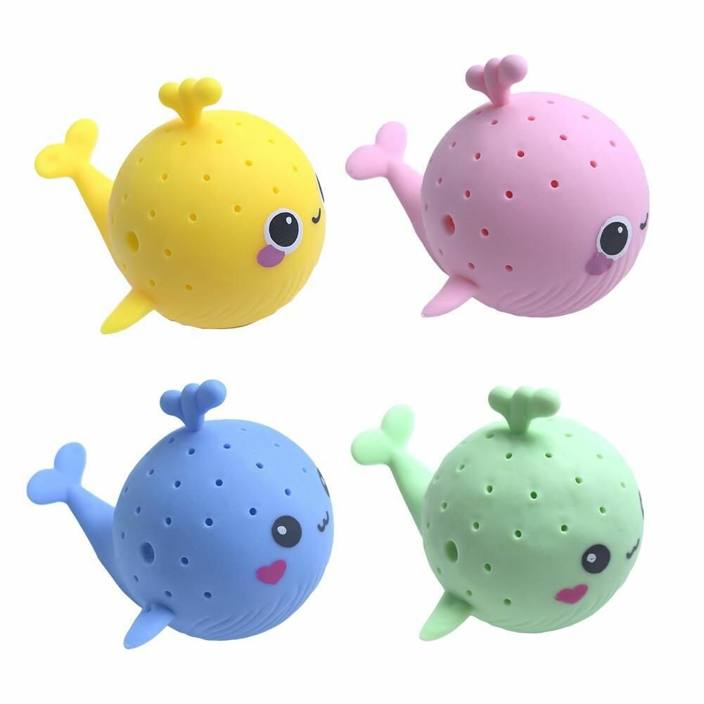 Игрушки для ванной для купания кит с фонтаном