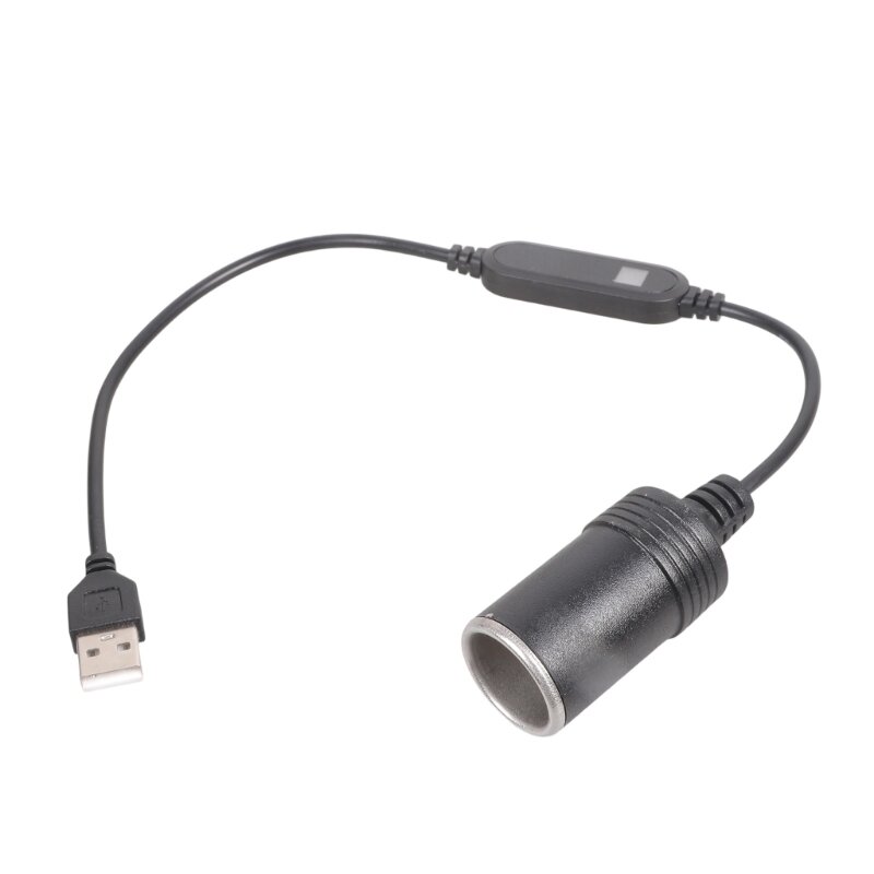 Адаптер Для Автомобильного Прикуривателя USB-12V Преобразователи 5V В 5/9/12V Шнур Питания Со Светодиодной Подсветкой Для Зарядки Навигационных Видеокамер