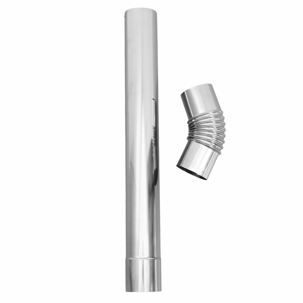 Дымоходные трубы из нержавеющей стали, прямая 60 мм и колено 45 градусов для печей и кухонь дома