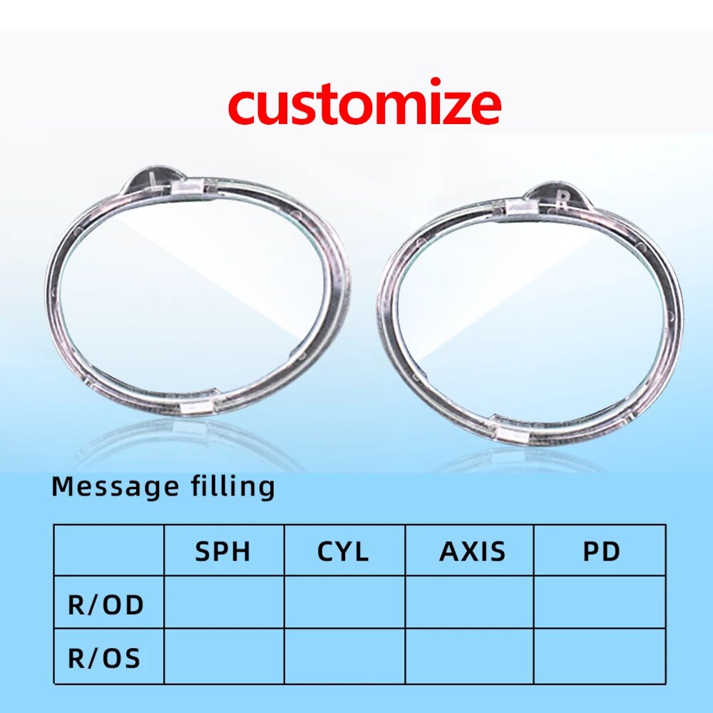 QURK-VR магнитные линзы для Apple Vision Pro customize