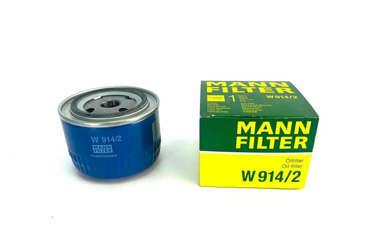 Масляный фильтр MANN W 914/2 ВАЗ 2105, 2108, 2110, Гранта, Приора , Ларгус , Веста
