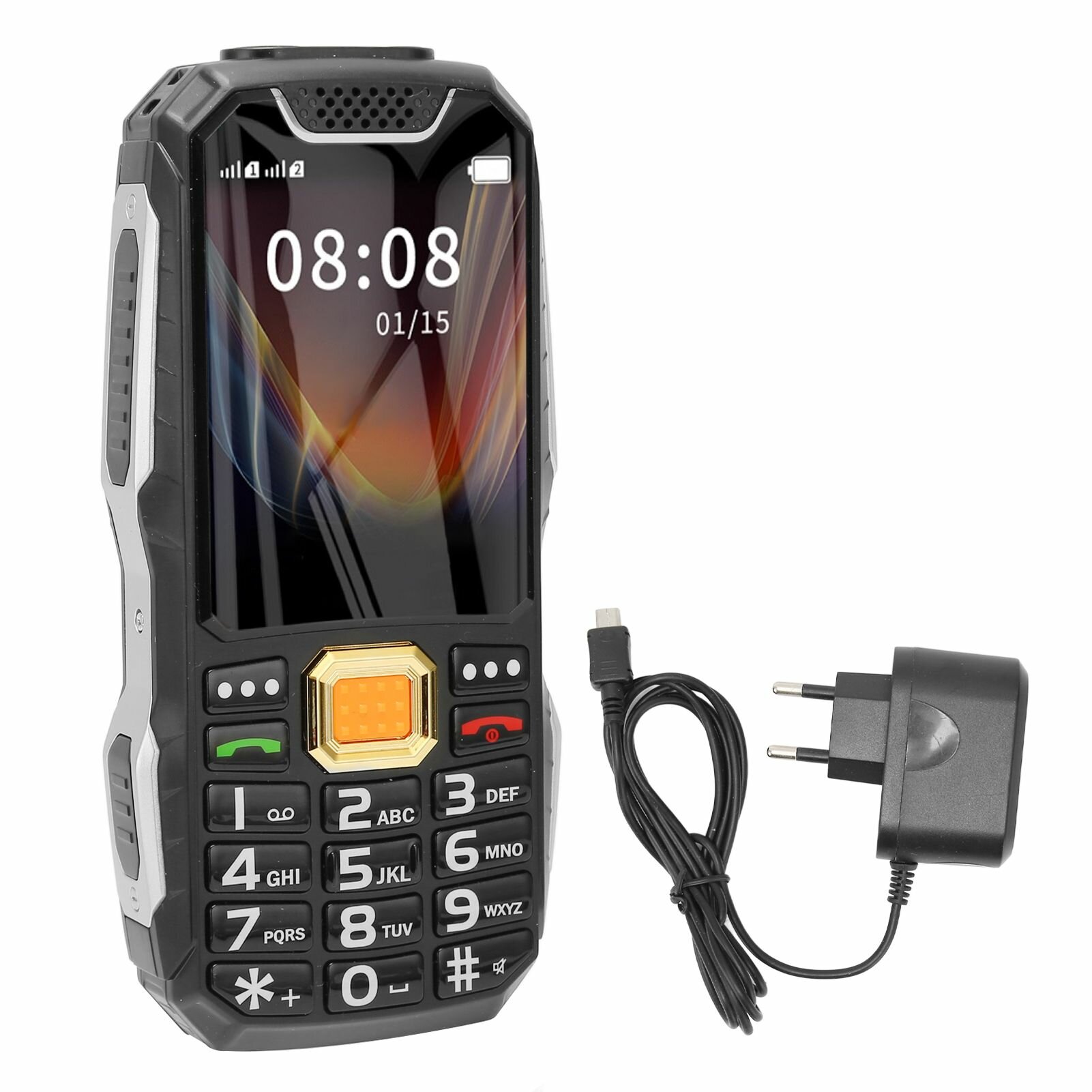 Телефон 2G с большой кнопкой 2400mAh