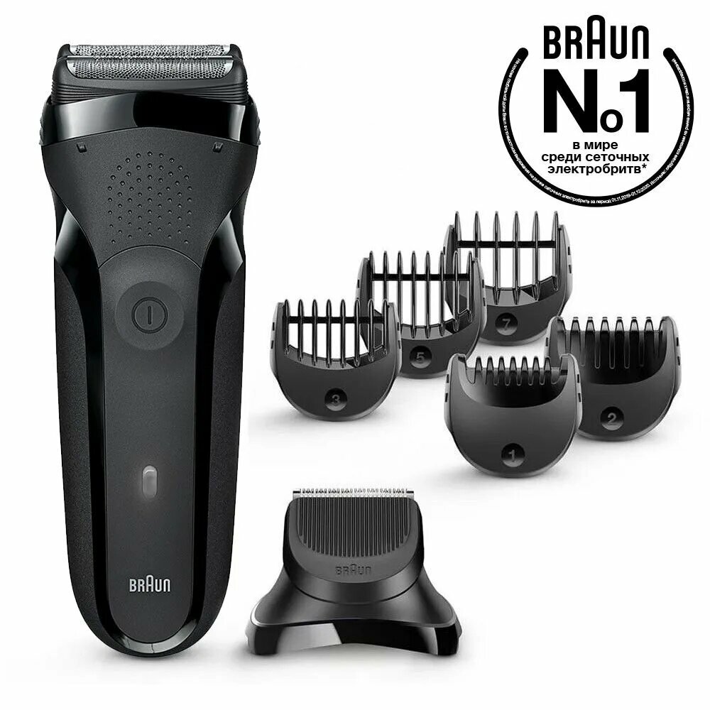 Электробритва S3 300BT Black, черно-серый