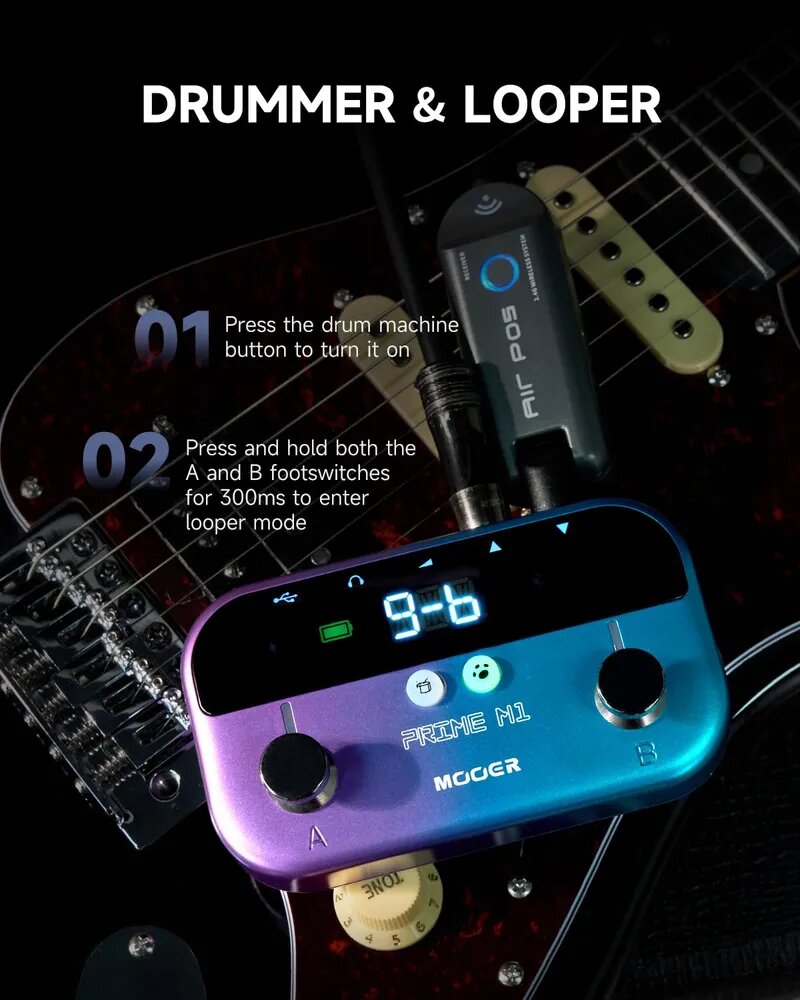 MOOER PRIME N1 Intelligent Pedal Multi-Effects Processor 128 Guitar Effect Models — фото 1