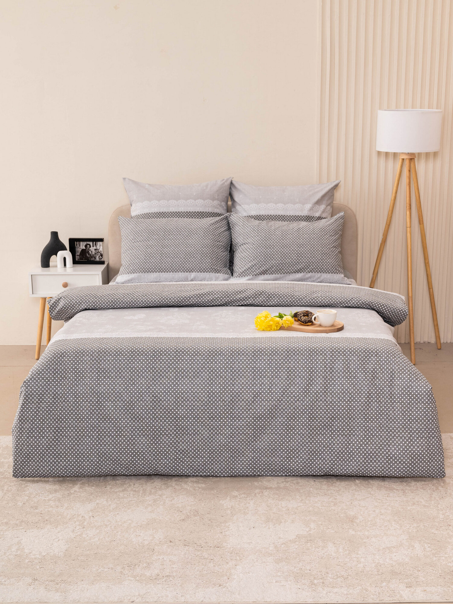 Постельное белье семейное лён