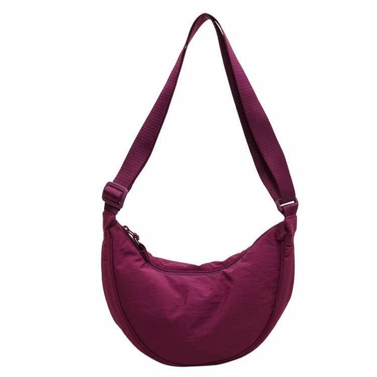 Прямо от производителя: летняя коллекция 2025 года, однотонная нейлоновая водонепроницаемая сумка-кроссбоди для женщин, сумка-пельмень в стиле U-brand.