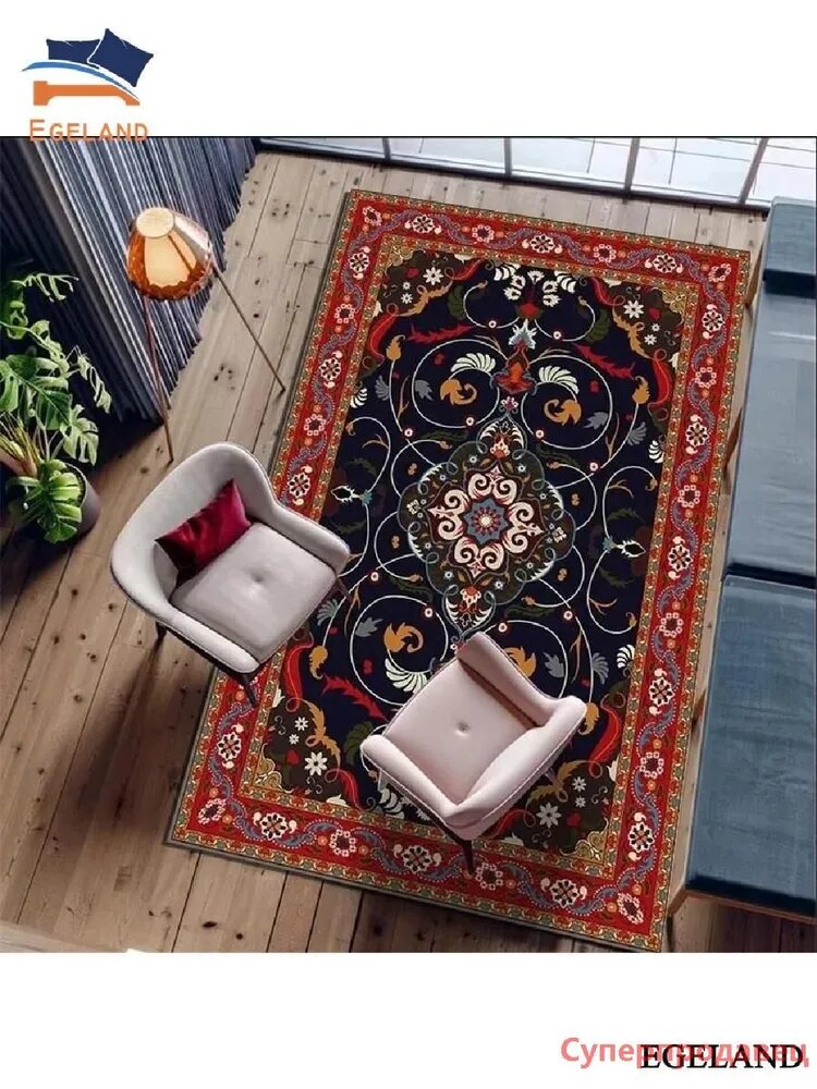 E GELAND Ковер 180x260 см, Классический Дизайн, Полиэстер, Для Гостиной