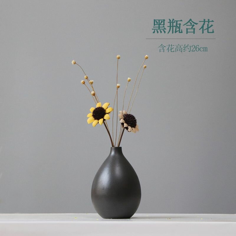Керамическая маленькая ваза для украшения дома, гостиной, прихожей, цветочных композиций, простой художественный декор для стола, тумбы под телевизор, обувницы, журнального столика.