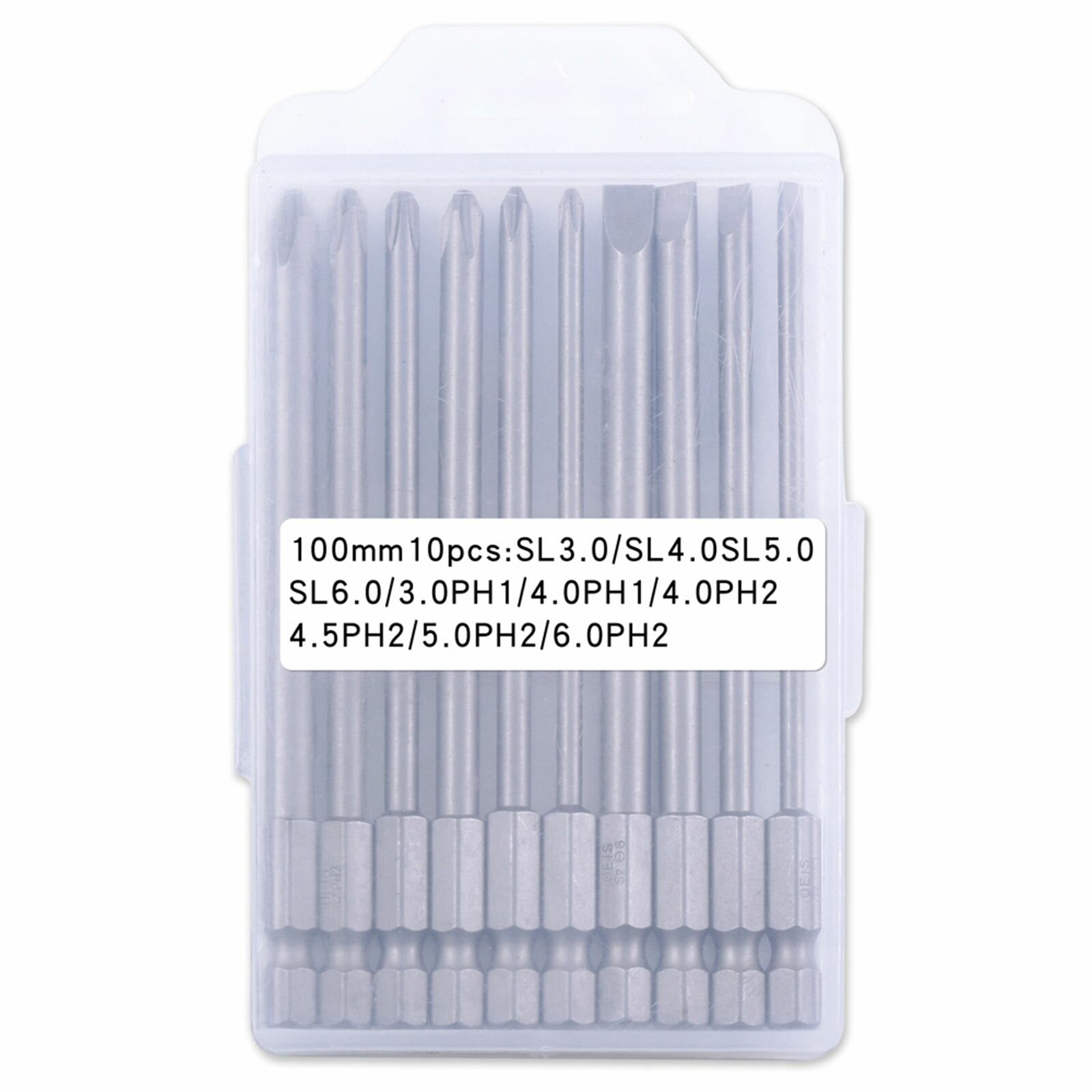 Набор длинных бит отвертки 100 мм для прямых и крестообразных задач аксессуары электроинструментов
