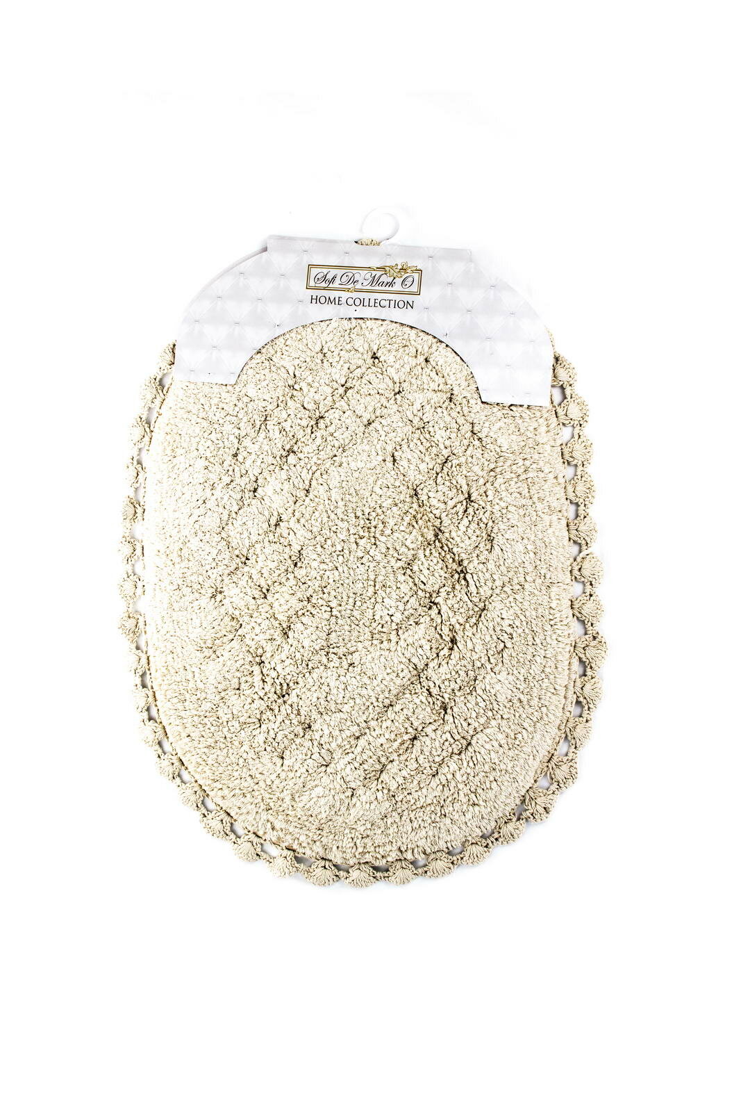 Коврик для ванной Sofi De Marko AVRORA, кружевной, бежевый, 60x100 см