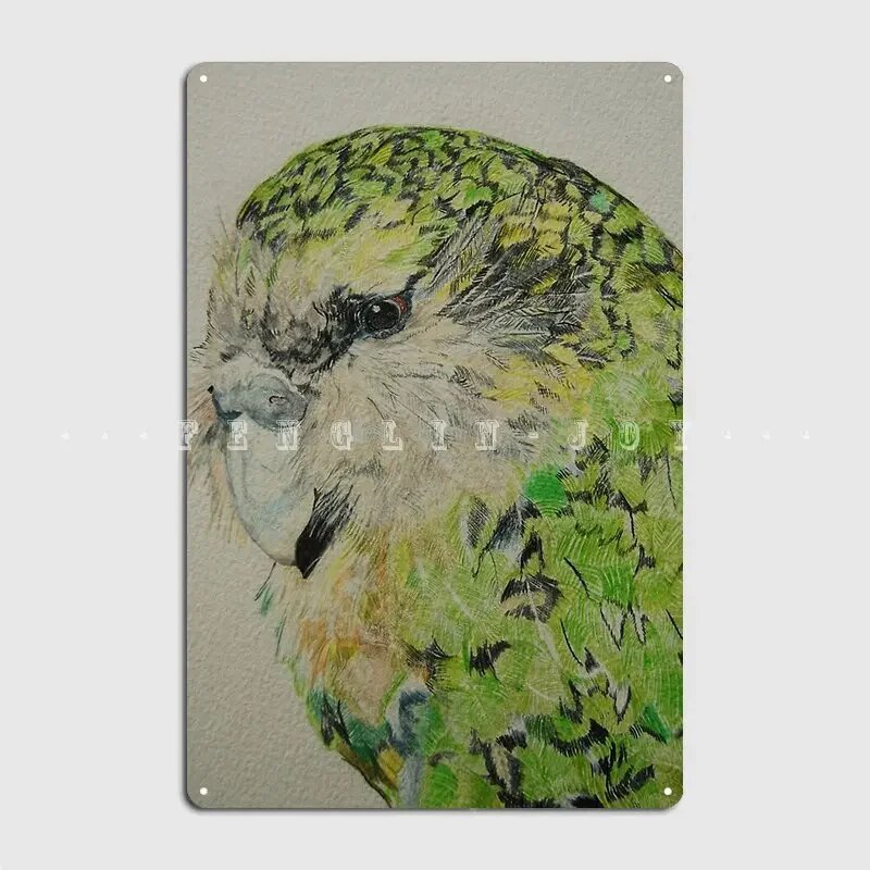 Металлическая табличка Kakapo 20x30 см, цвет: как на фото