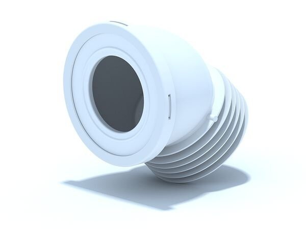 Фановая труба Ани 110 мм, угол 45х, короткая