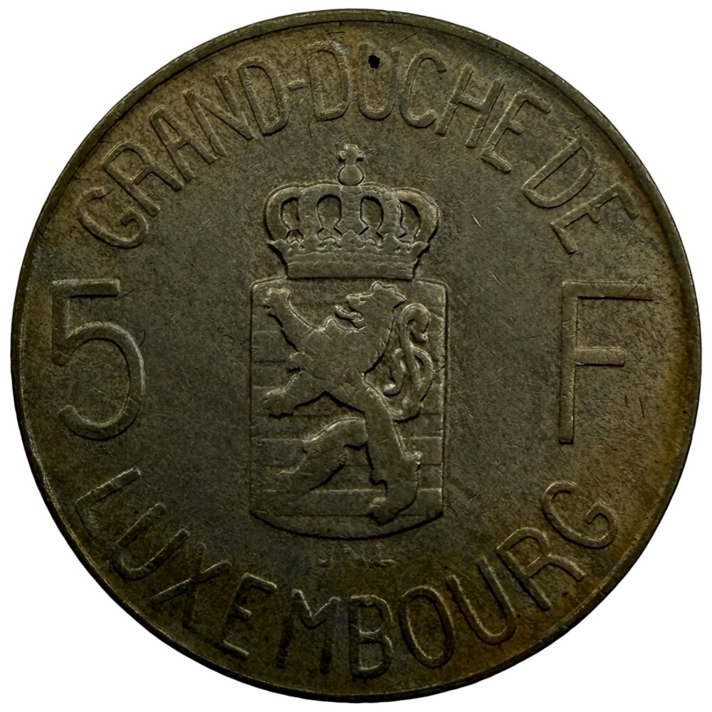 Люксембург 5 франков 1962 г.