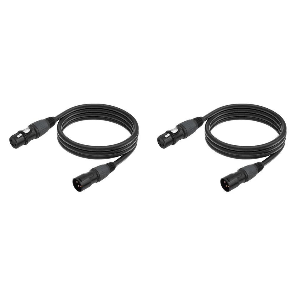 Аудиокабель XLR male-XLR female 5 м черный, для музыкального оборудования