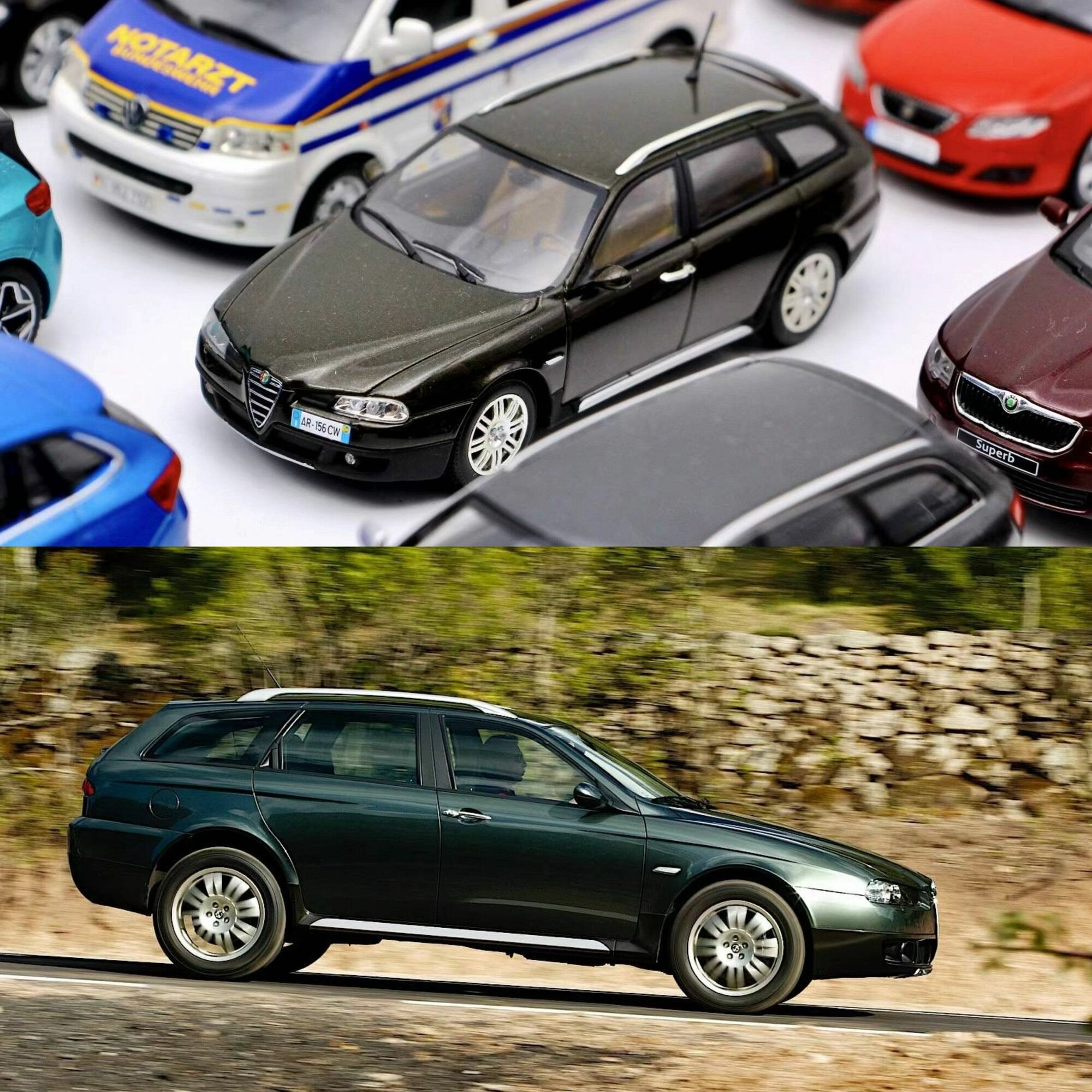 Модель Romeo Alfa 156 Sportwagon Estate в масштабе 1:43 от Minichamps